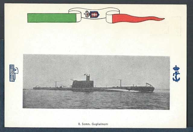 Cartolina R R M M Regio Sommergibile Guglielmotti Eur 10 00 Picclick Fr