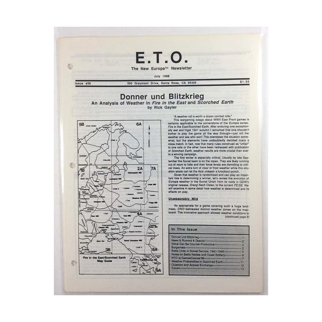 BILL STONE ETO Magazine #36 "Donner und Blitzkrieg, Baltic Units" Mag ...