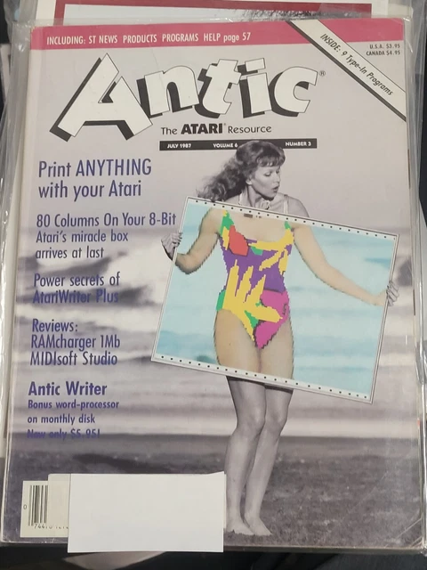 ANTIC THE ATARI Resource (July 1987) Old Magazine Inventory in VG/VF Condition £9.78 - PicClick UK
