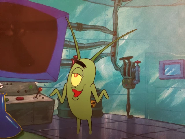 SPONGEBOB SQUAREPANTS TV Animation Art Cel Production Drawing #119 ...