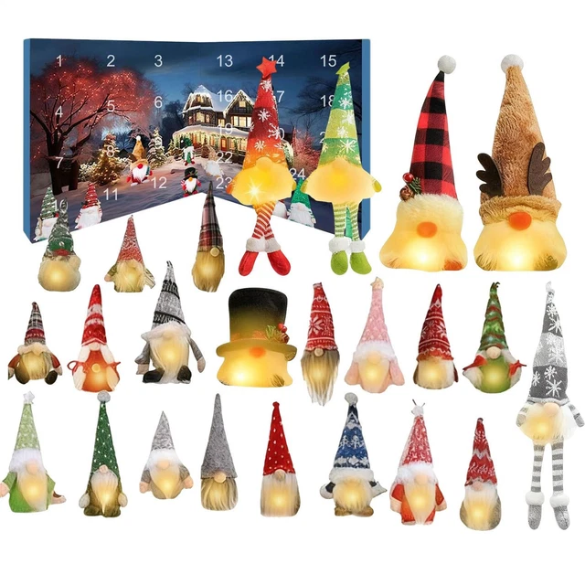 GNOME ADVENT CALENDAR 2025 24 Days Christmas Countdown Calendar With 24 ...