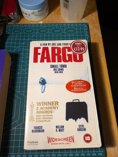 FARGO VHS VIDEO Tape Joel Ethan Coen Steve Buscemi £2.22 - PicClick UK