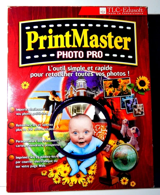 PRINTMASTER PHOTO PRO - Mattel Tlc Edusoft - Pc - Creation D'images Et ...
