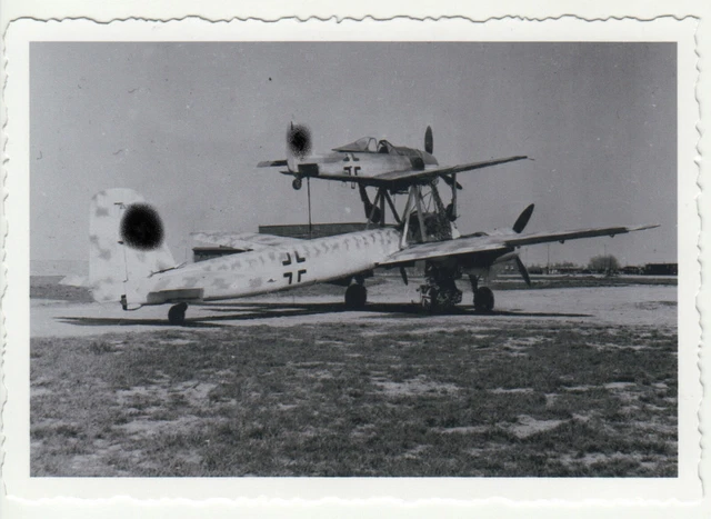 REPRO FOTO FLUGZEUG Mistel mit FW190 und JU88 EUR 3,00 - PicClick DE