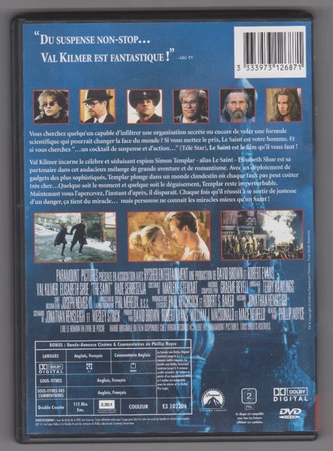 LE SAINT -DVD avec Val KILMER / Elisabeth SHUE / Rade SERBEDZIJA EUR 7,85 - PicClick FR