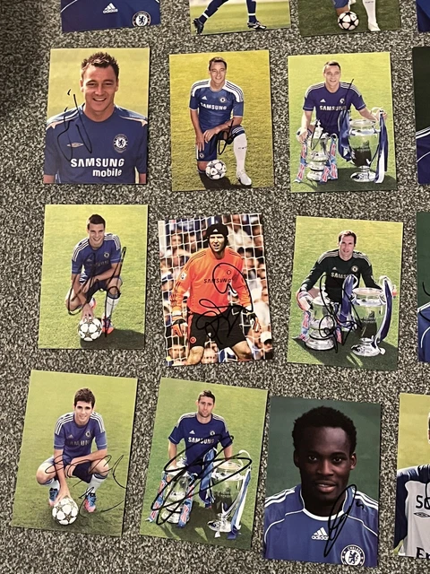 70 CHELSEA FC Official Football Club Card - 34 Signed + 36 Unsigned £ ...
