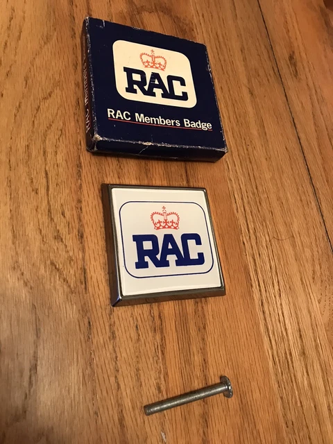 VINTAGE RAC CAR Grille Badge with original box £30.00 - PicClick UK
