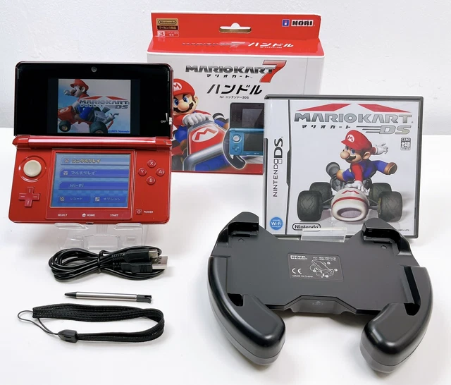 CONSOLE NINTENDO 3DS Flare Red Japanese Language ver NTSC-J w/Mariokart ...