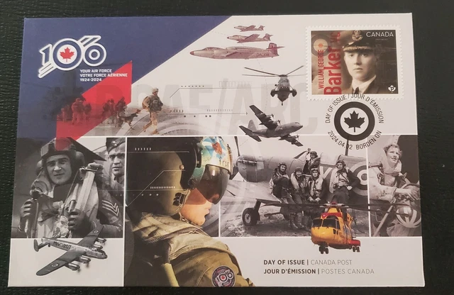 2024 RCAF 100TH Anniversary Commemorative Cover Free w/purch READ AD 4 ...