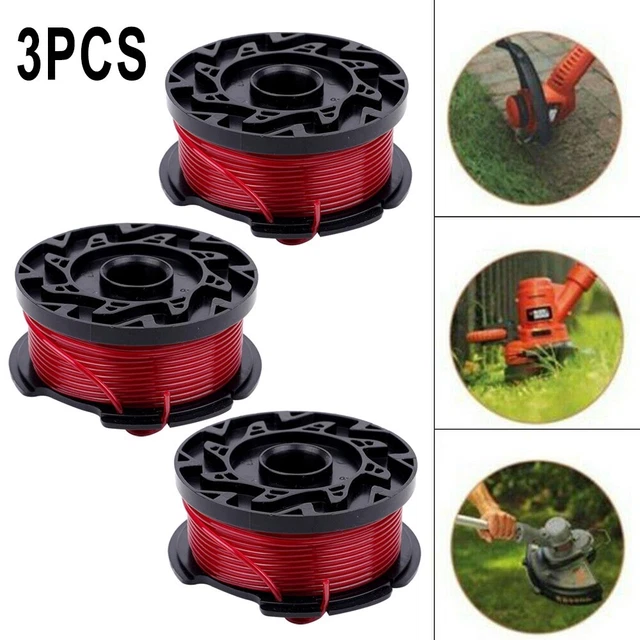 3X BLACK AND Decker A6481 Replacement Coils for Reflex Strimmer Trimmer ...