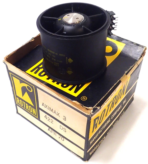ROTRON AXIMAX 3 Vaneaxial Fan 422 Ds 115V 0.26A 11300 Rpm 400 Hz 1.0 ...