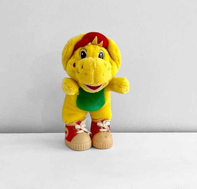 1994 VINTAGE BARNEY BJ Yellow Dinosaur Plush Stuffed Animal Toy 8" (Tag ...