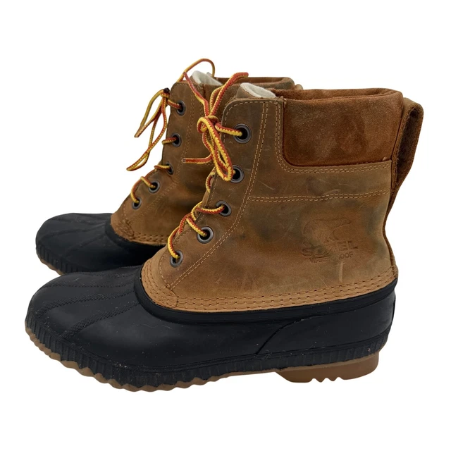 SOREL MEN'S CHEYANNE II Leather Waterproof Boots Size 10 £30.40 ...