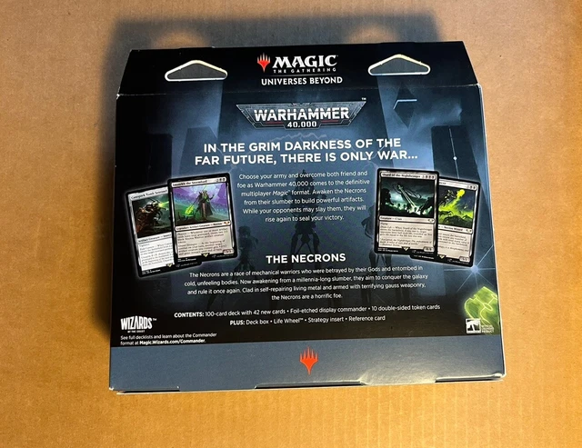 NECRON DYNASTIES MAGIC The Gathering Warhammer 40k Commander Deck EUR ...