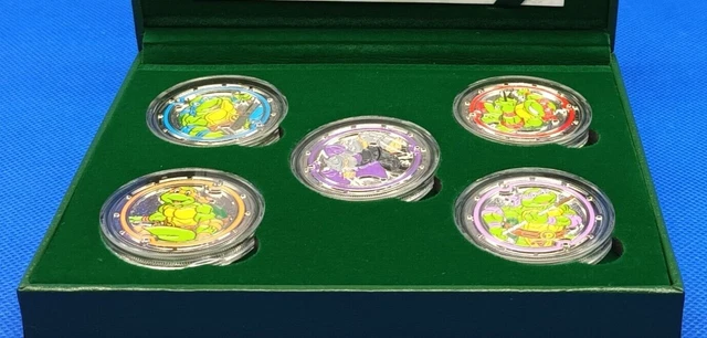 NICKELODEON - TEENAGE Mutant Ninja Turtles Limited Edition 5 Coin Set ...