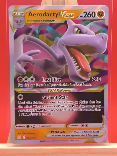 AERODACTYL VSTAR 093/196 Lost Origin Full Art Ultra Rare Pokemon Card ...