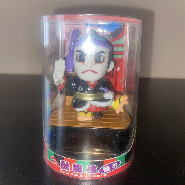 KABUKI SUKEROKU JAPANESE Sumo Bobble Head Solar Powered Self Moving Toy ...