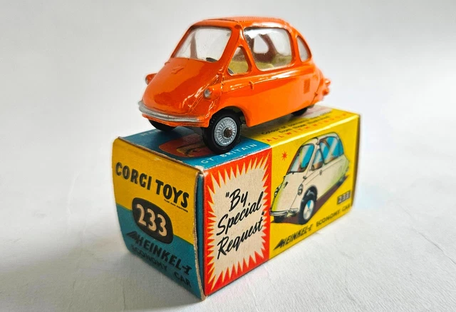 CORGI TOYS HEINKEL Trojan Micro-car original ancien 1/40 ref. 233 MIB ...