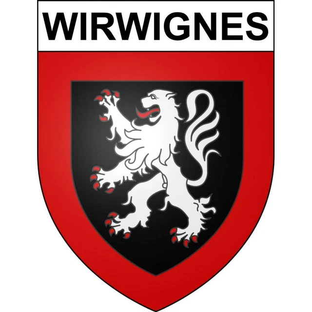 WIRWIGNES 62 VILLE sticker blason écusson autocollant adhésif EUR 6,99 - PicClick FR