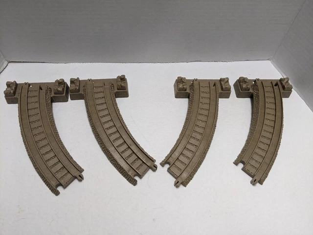 THOMAS & FRIENDS Trackmaster Mattel Brown 4 Curved Ascending ...