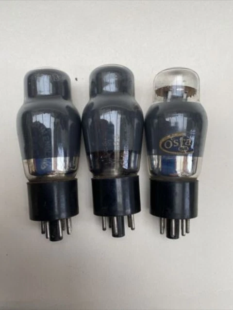 OSRAM L63 6J5G Grey Shouldered Glass Valve Tubes Used Tested See Photo ...