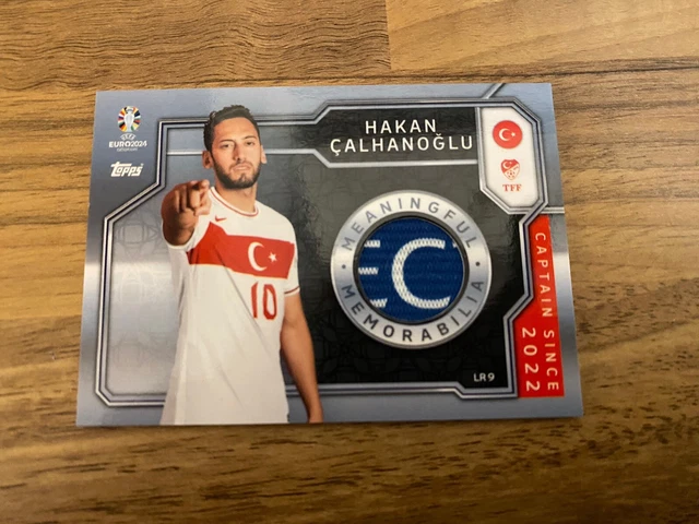 TOPPS UEFA EURO 2024 Match Attax Trading Cards Relic LR 9 Calhanoglu ...