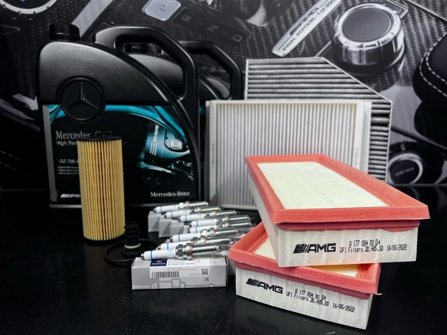 GENUINE MERCEDES-BENZ W205 C63 AMG Complete Engine Service Filter Kit ...