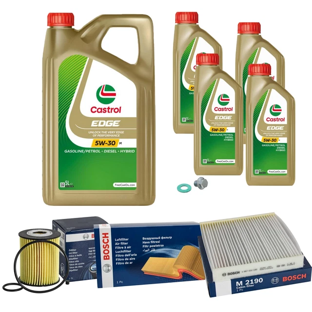 BOSCH INSPECTION SET 9 L castrol edge 5W-30 M pour Toyota De Land ...