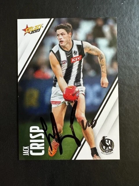 AFL 2023 SELECT Footy Stars Collingwood Magpies JACK CRISP SIGNED Card ...