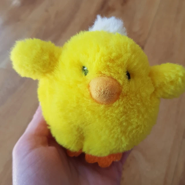TINY WAITROSE SMALL Chick Soft Toy Plush Comforter White Tuft Hair ...