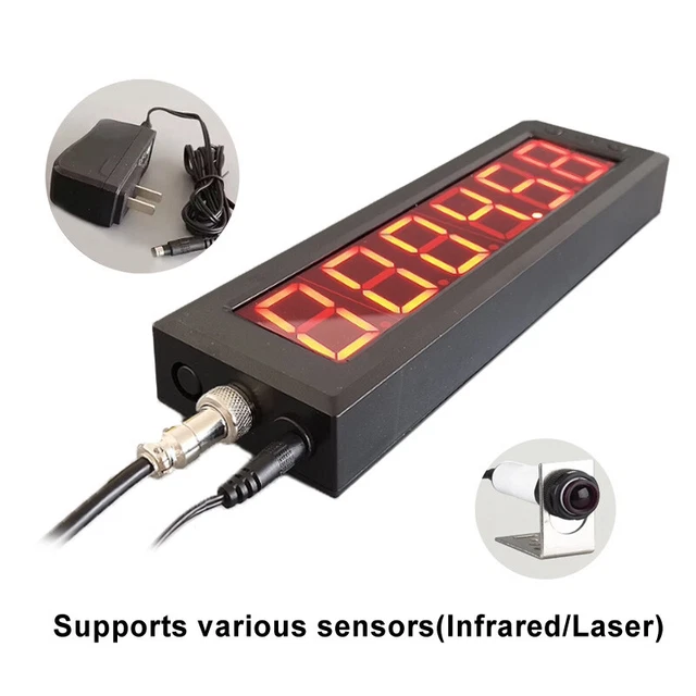 DIGITAL DISPLAY AUTOMATIC Counting Infrared Induction Counter Conveyor ...