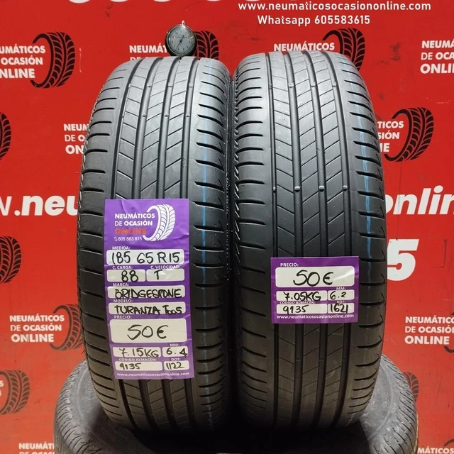 2X 185 65 R15 88T Bridgestone Turanza T005 6.4/6.2 mm Ref.9135 EUR 100,00 - PicClick FR