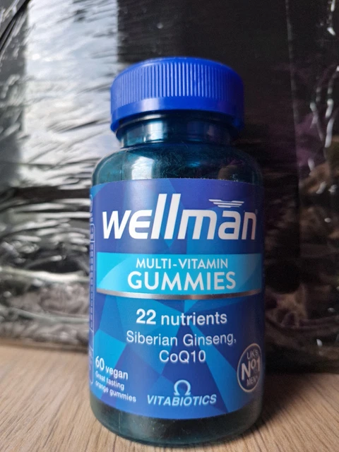 WELLMAN, MULTIVITAMIN CHEWABLE Vegan Gummies for Men, 60 Gummies £15.99 ...
