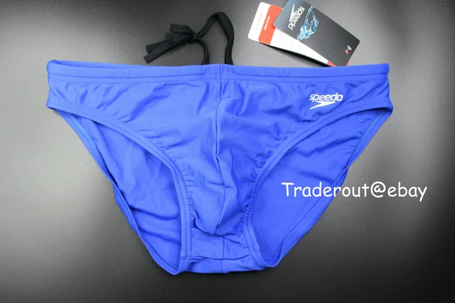 Speedo Men Turkish Sea Blue Solar Swim Brief Bikini Swimwear Size 32 34