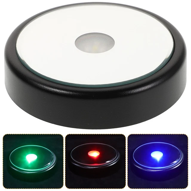 MULTICOLOR LAMP HOLDER Crystal Stands for Display Easel with Round Base ...