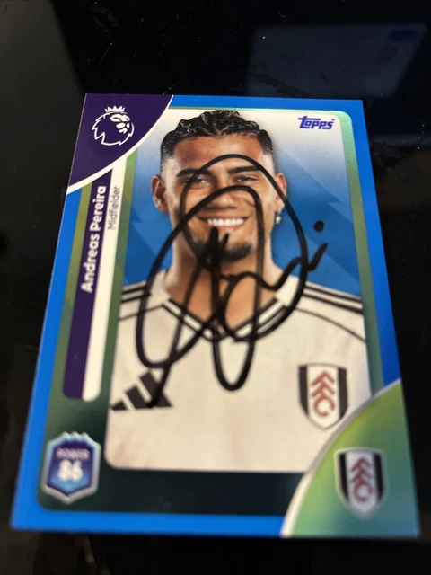 MATCH ATTAX 2026 Andreas Pereira Fulham Signed. £2.99 - PicClick UK
