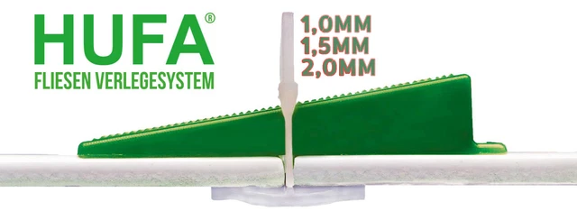 HUFA FLIESEN NIVELLIERSYSTEM Verlegehilfe Zuglaschen Fliesenkeile ...