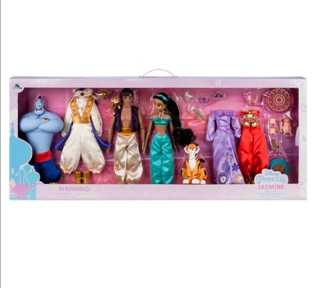DISNEY STORE PRINCESS Jasmine Aladdin Deluxe Doll Set . £69.95 ...