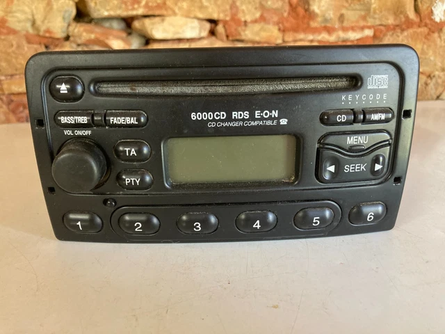 AUTORADIO D'ORIGINE FORD Mondeo 2 MK3 de 2002 --- 6000CD RDS EON EUR 30 ...