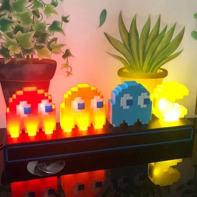 HALLOWEEN PAC MAN and Ghosts Night Light Pac Man Lamp Collectable ...