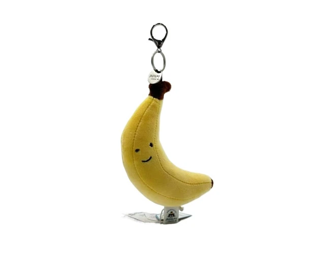 JELLYCAT FABULOUS FRUIT Banana: 13cm Keychain BNWT + Dust Bag Included ...