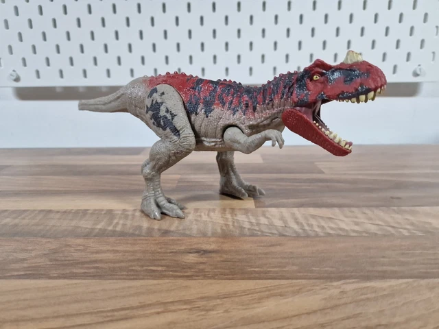 JURASSIC WORLD CAMP Cretaceous Roar Attack Red Ceratosaurus Figure ...