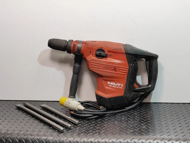 HILTI TE80 -ATC AVR Drill Breaker Combi Hammer SDS Max 110v + chisels ...