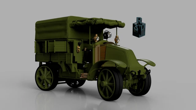 WW1 FRENCH TRUCK 3D printed Renault EG 1/35 scale WW1 Highly detailed ...