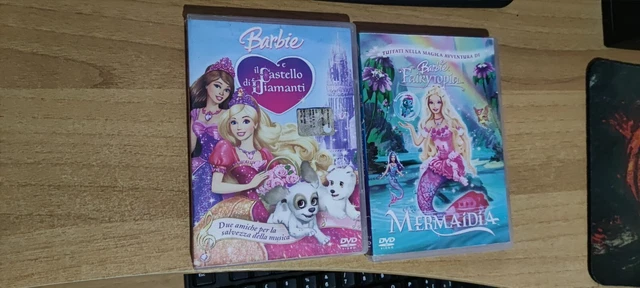 LOTTO 2 DVD BARBIE E IL CASTELLO DI DIAMANTI, barbie Mermaidia, mattel ...