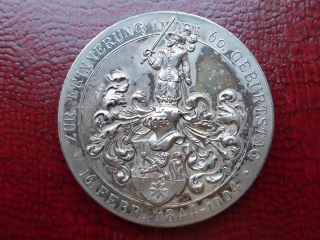 MEDAILLE EMIL KECK Auszeichnung Wappen Ritter Preußen Bayern Kunst ...