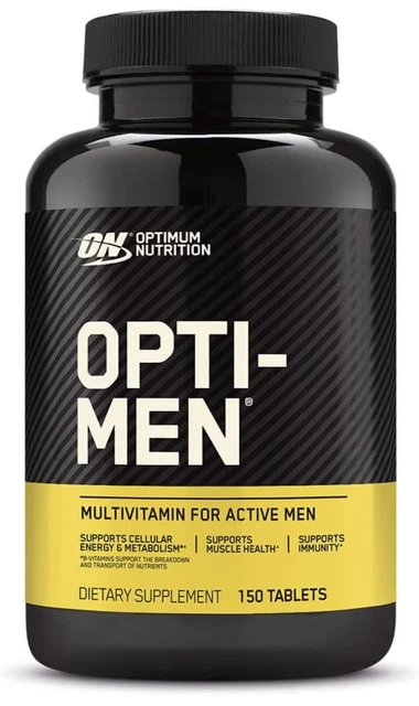 OPTIMUM NUTRITION OPTI-MEN Multivitamin For Active Men 150 Tablets Exp ...