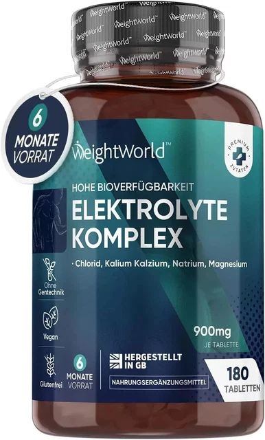 ELECTROLYTE TABLETS 900 mg with Magnesium, Calcium, Pack of 180 EUR 25 ...