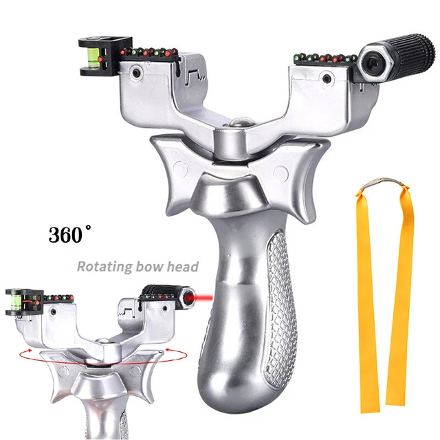 NEW LASER SLINGSHOT/CATAPULT 360° Rotate Bowhead Upgraded Outdoor ...