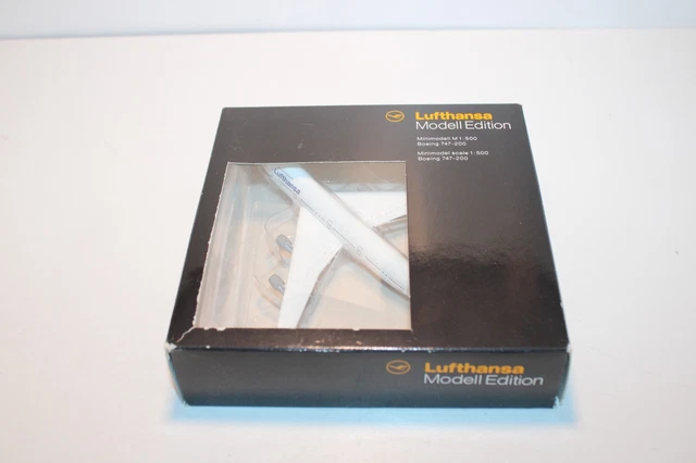 HERPA WINGS 1:500 Flugzeug 516013 Boeing 747-200 Lufthansa Modell Edition OVP EUR 25,00 ...